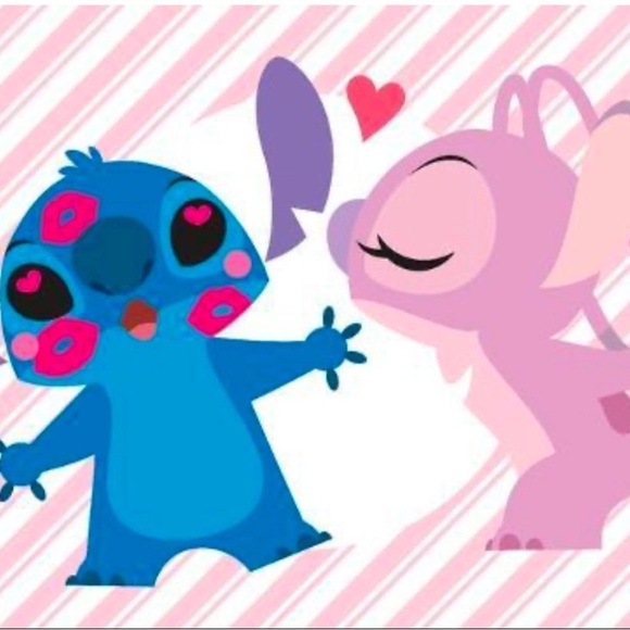 Art | Blue And Pink Cartoon Character Art | Poshmark